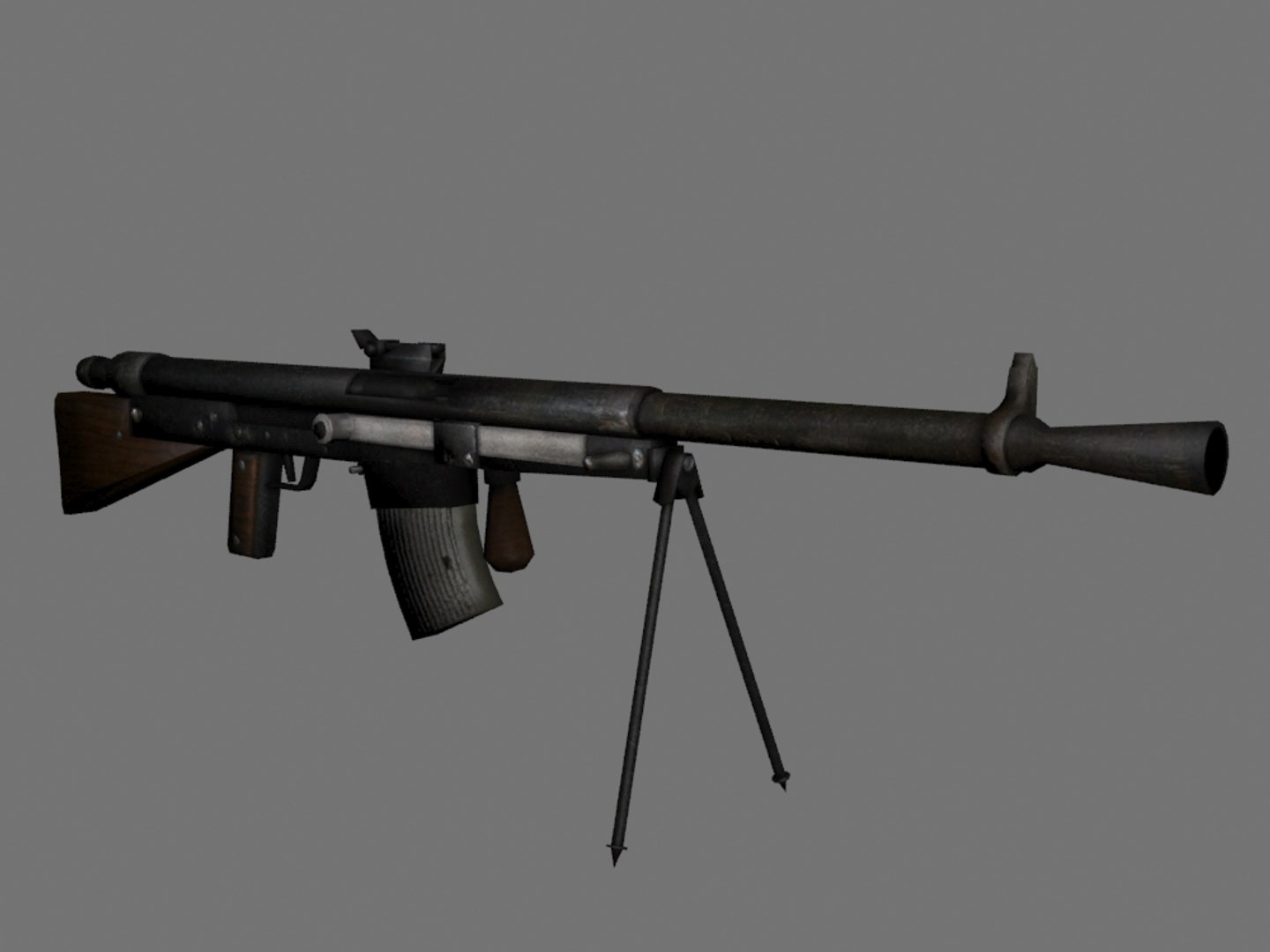 bergmann mg15 browning 3d model