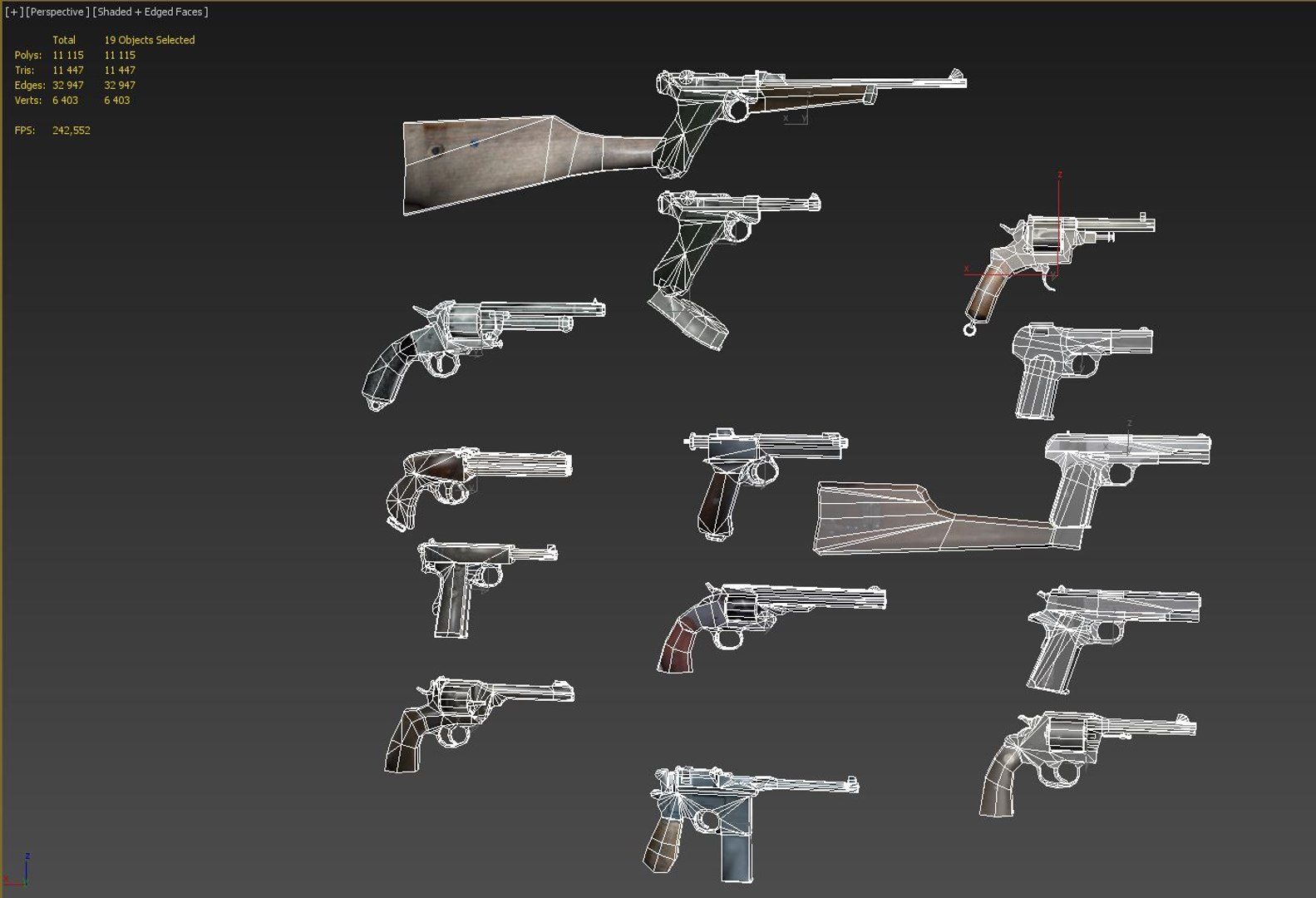 bergmann mg15 browning 3d model