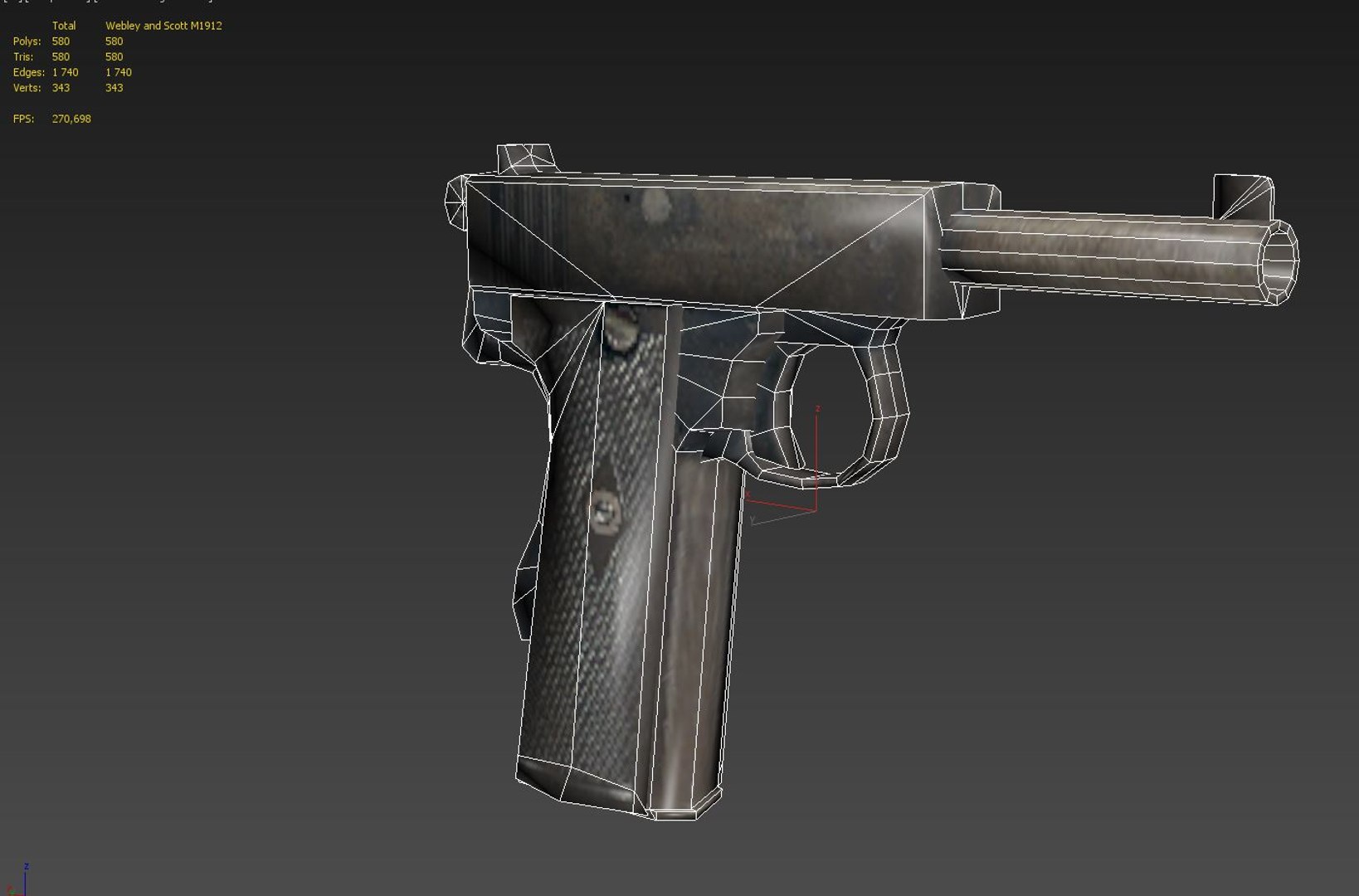 bergmann mg15 browning 3d model