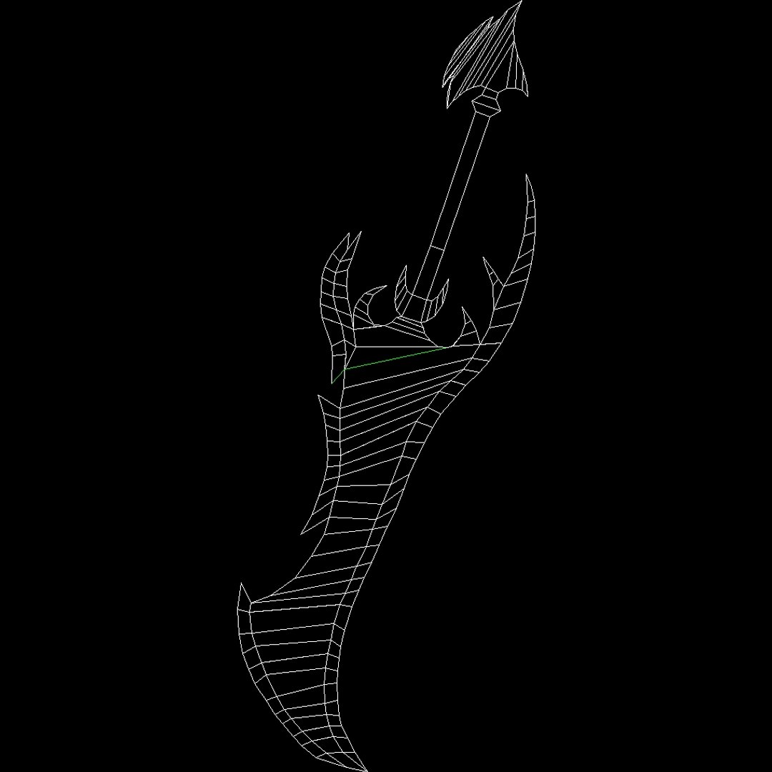 Hell Bane - Sword 3d Max