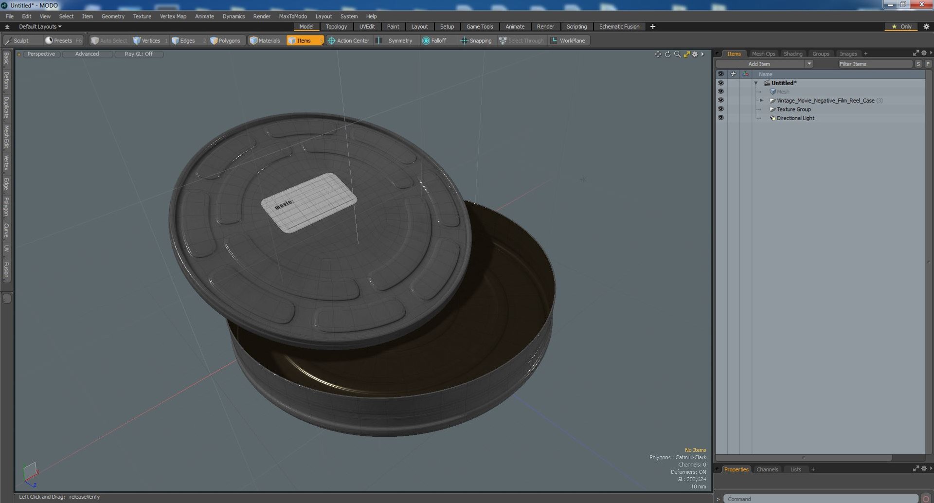 3D Vintage Movie Negative Film Reel Case Model - TurboSquid 2140326