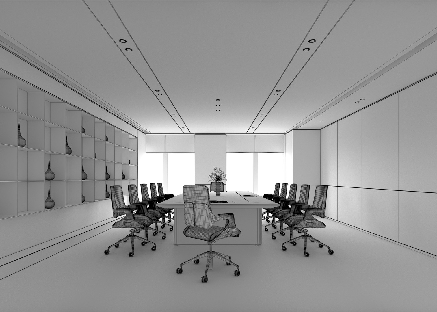 Conference Room 3D Model - TurboSquid 2028441