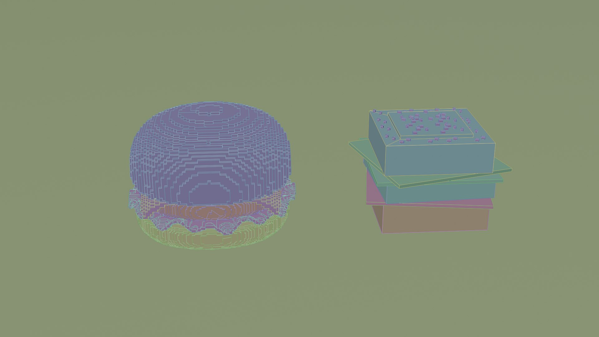 Minecraft Burger 3d Model 3D Model - TurboSquid 2292538