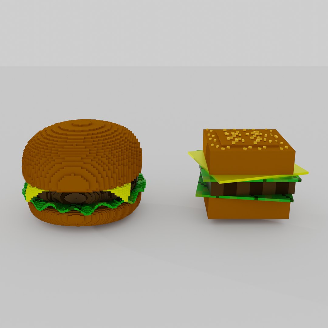 Minecraft Burger 3d Model 3D Model - TurboSquid 2292538