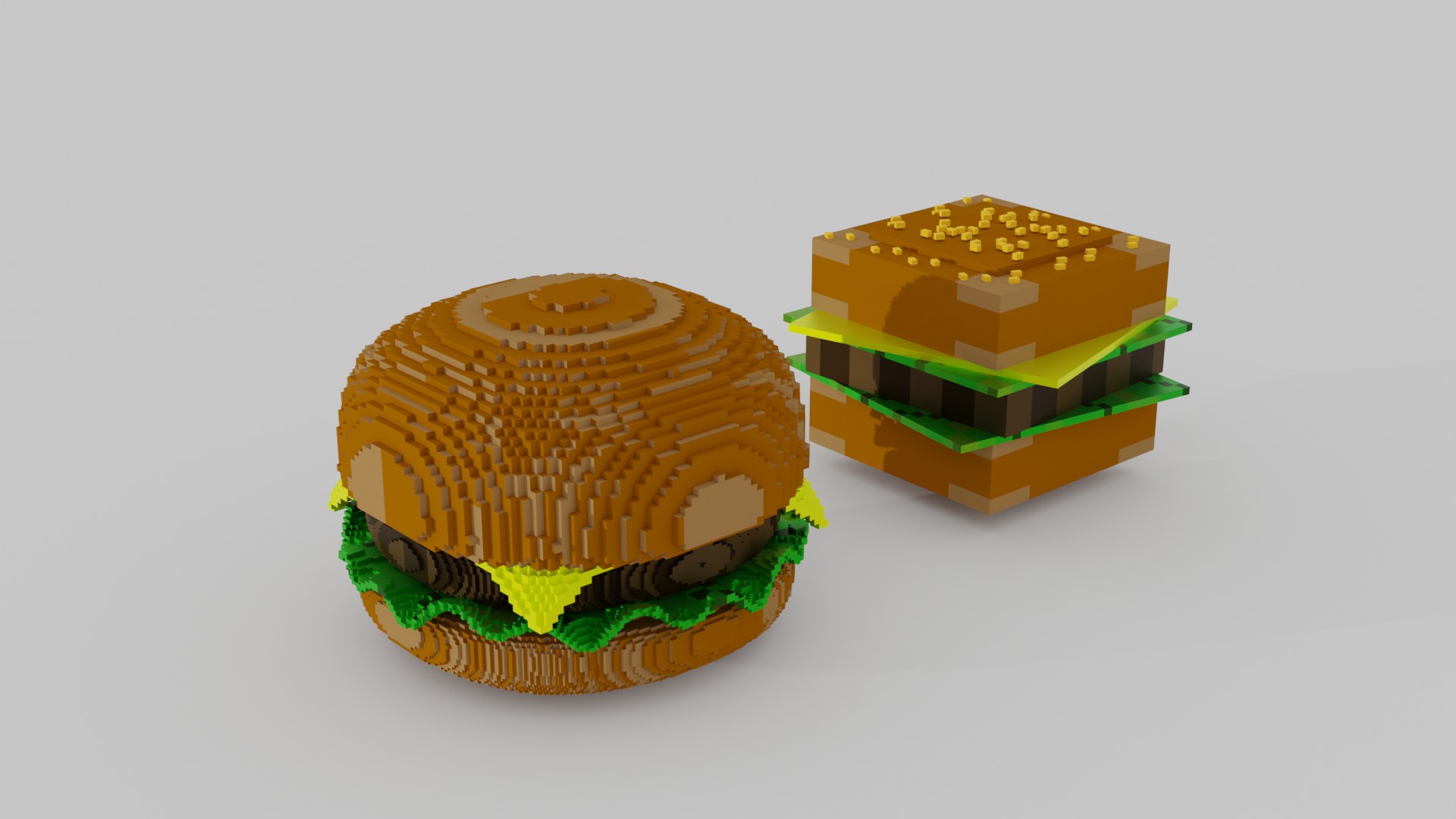 Minecraft Burger 3d Model 3D Model - TurboSquid 2292538