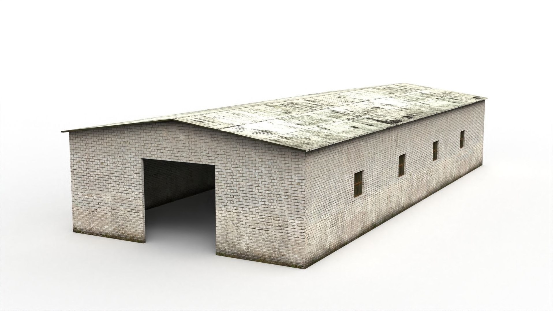 Old hangar 3D model - TurboSquid 1714155