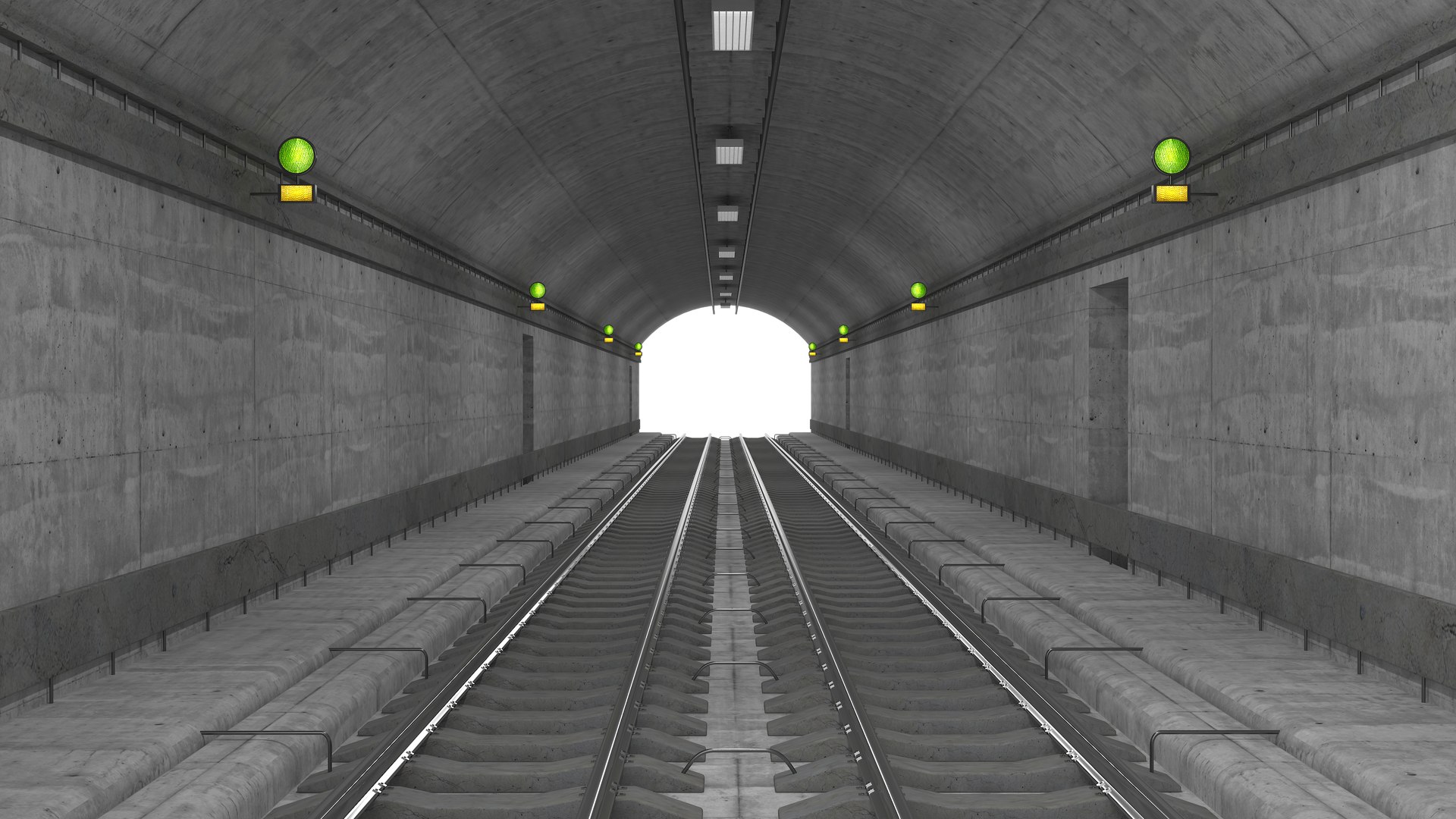 3D Model Subway Tunnel Segment - TurboSquid 2275315