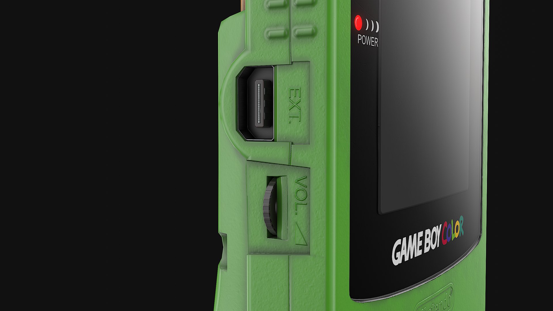 3D Nintendo Game Boy Color - Green Model - TurboSquid 2167366