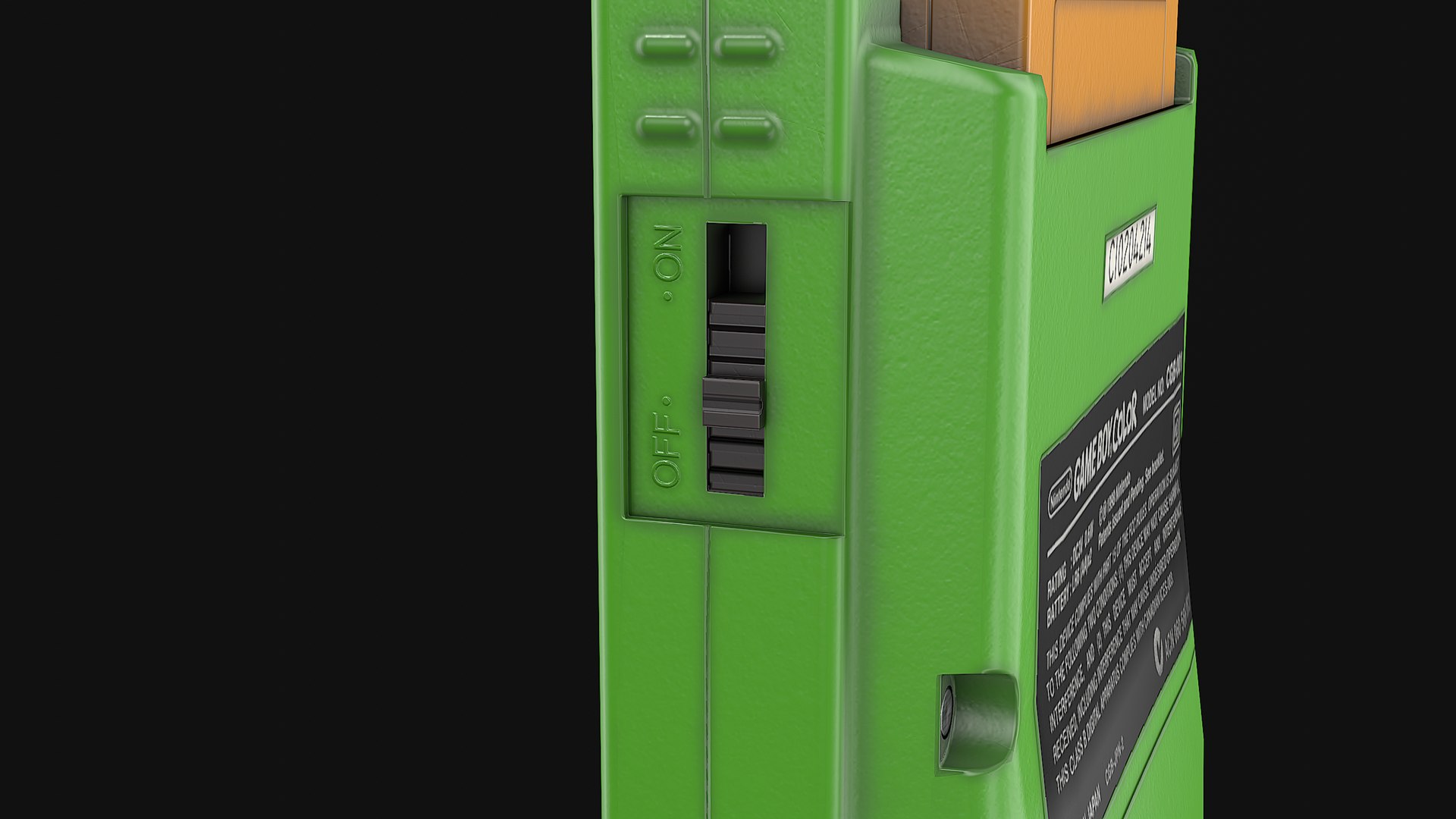 3D Nintendo Game Boy Color - Green Model - TurboSquid 2167366