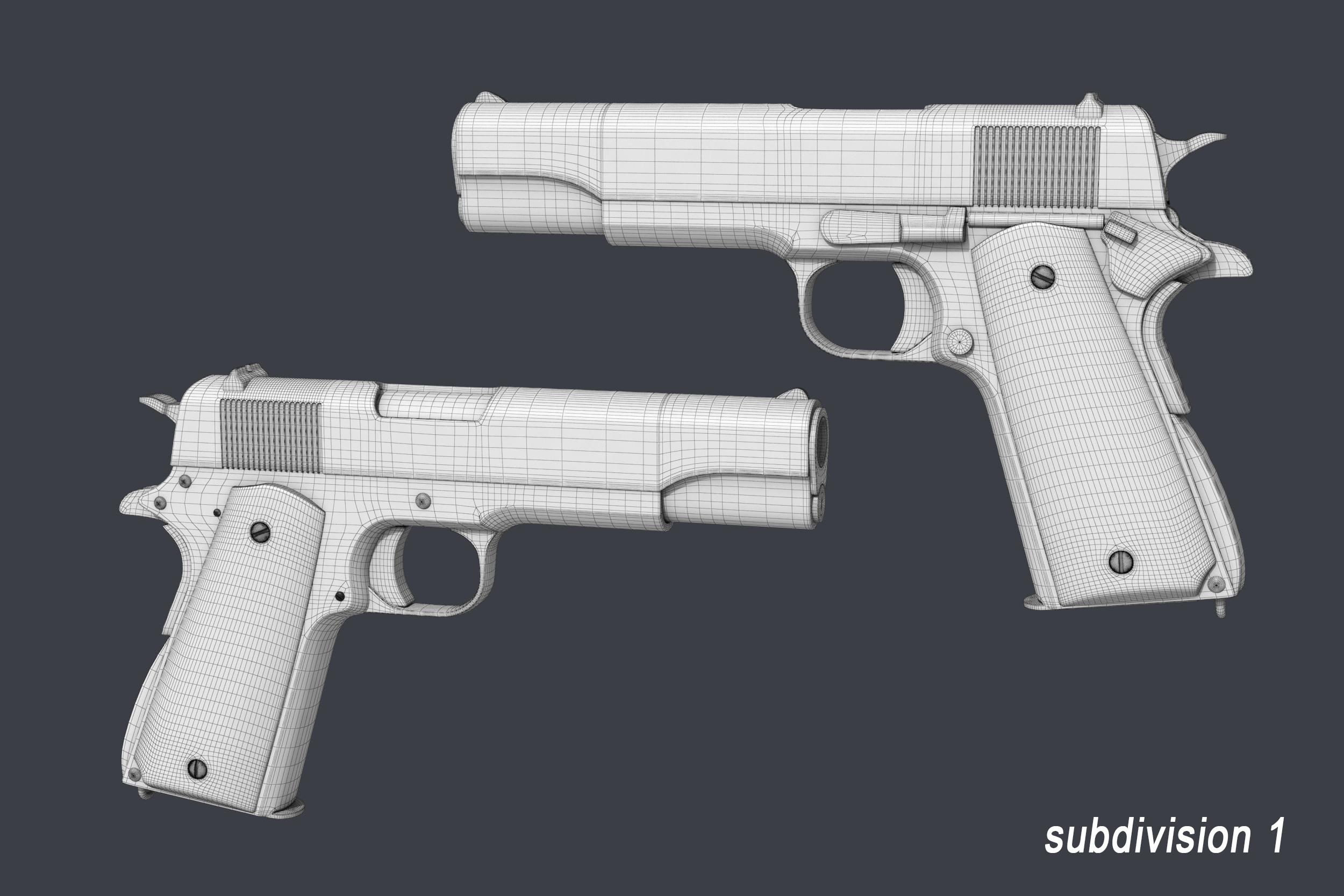 3D colt m1911 model - TurboSquid 1415848