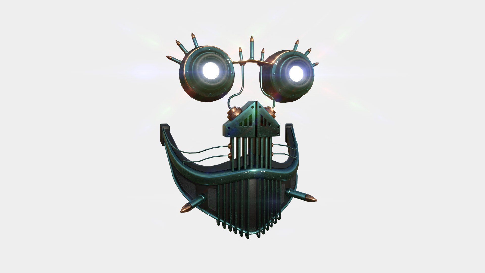 3D 10 Steampunk Mask A Collection - SciFi Character Design - TurboSquid ...