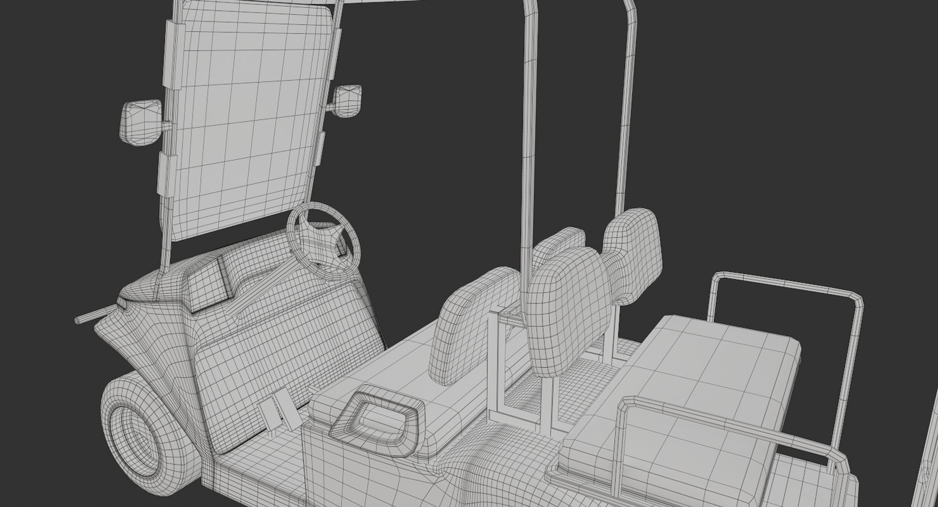 3D Realistic Golf Cart Model - TurboSquid 1338976