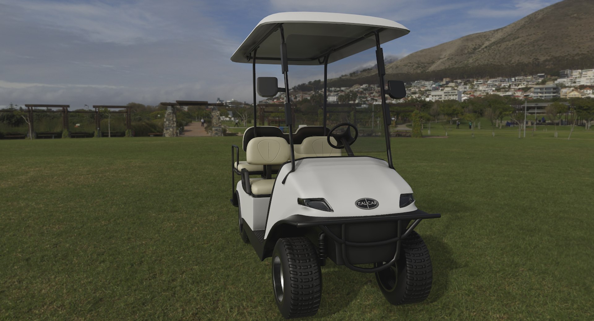 3D Realistic Golf Cart Model - TurboSquid 1338976