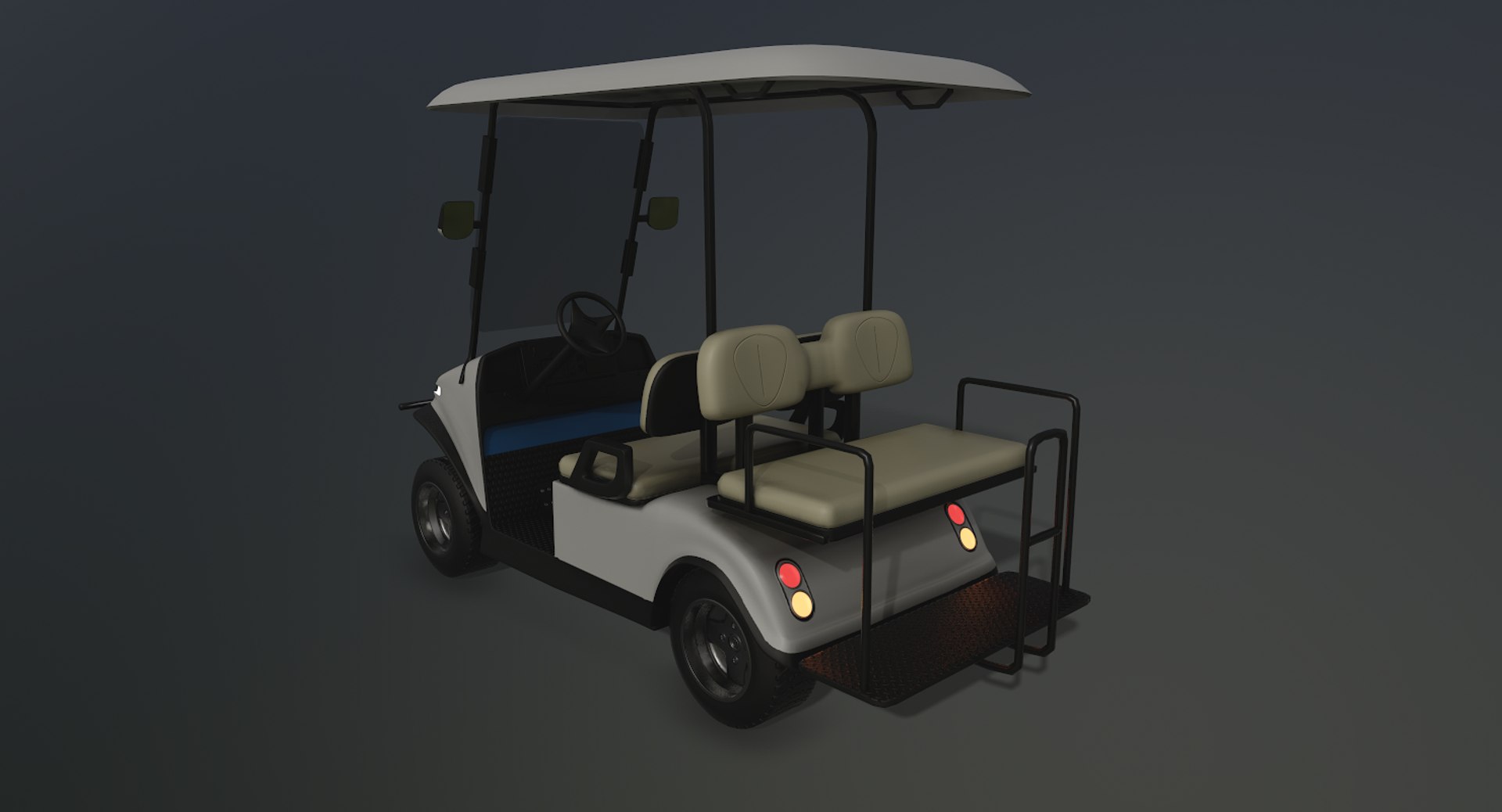 3D Realistic Golf Cart Model - TurboSquid 1338976