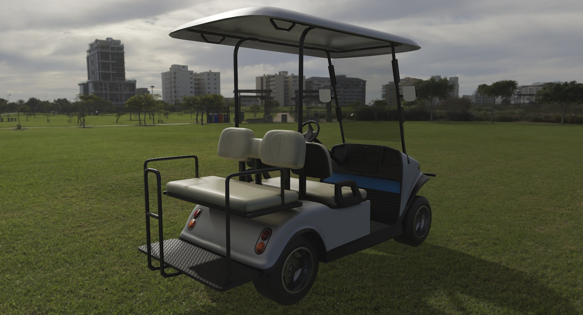 3D Realistic Golf Cart Model - TurboSquid 1338976