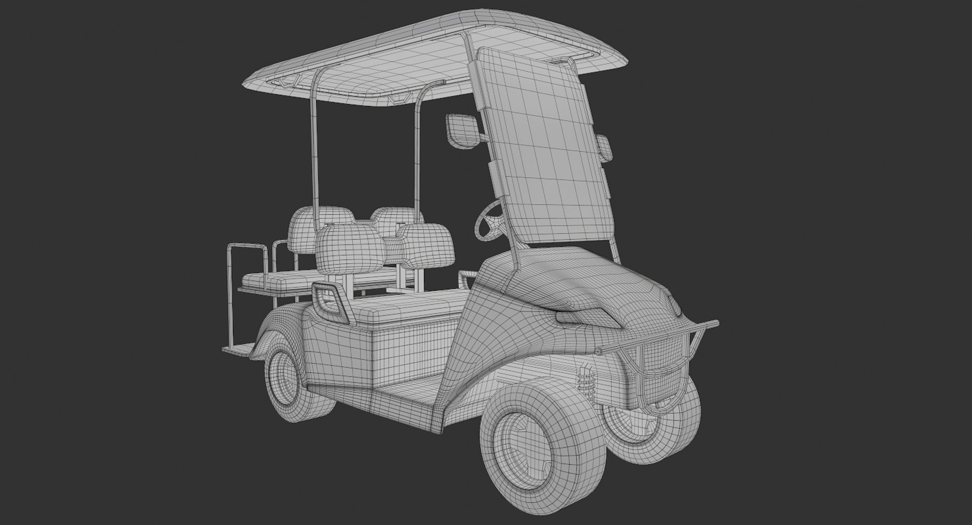 3D Realistic Golf Cart Model - TurboSquid 1338976