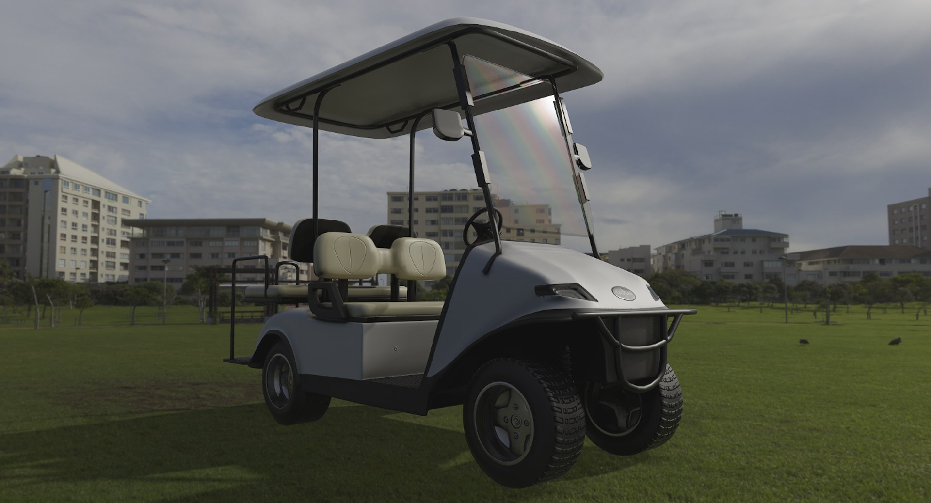 3D Realistic Golf Cart Model - TurboSquid 1338976