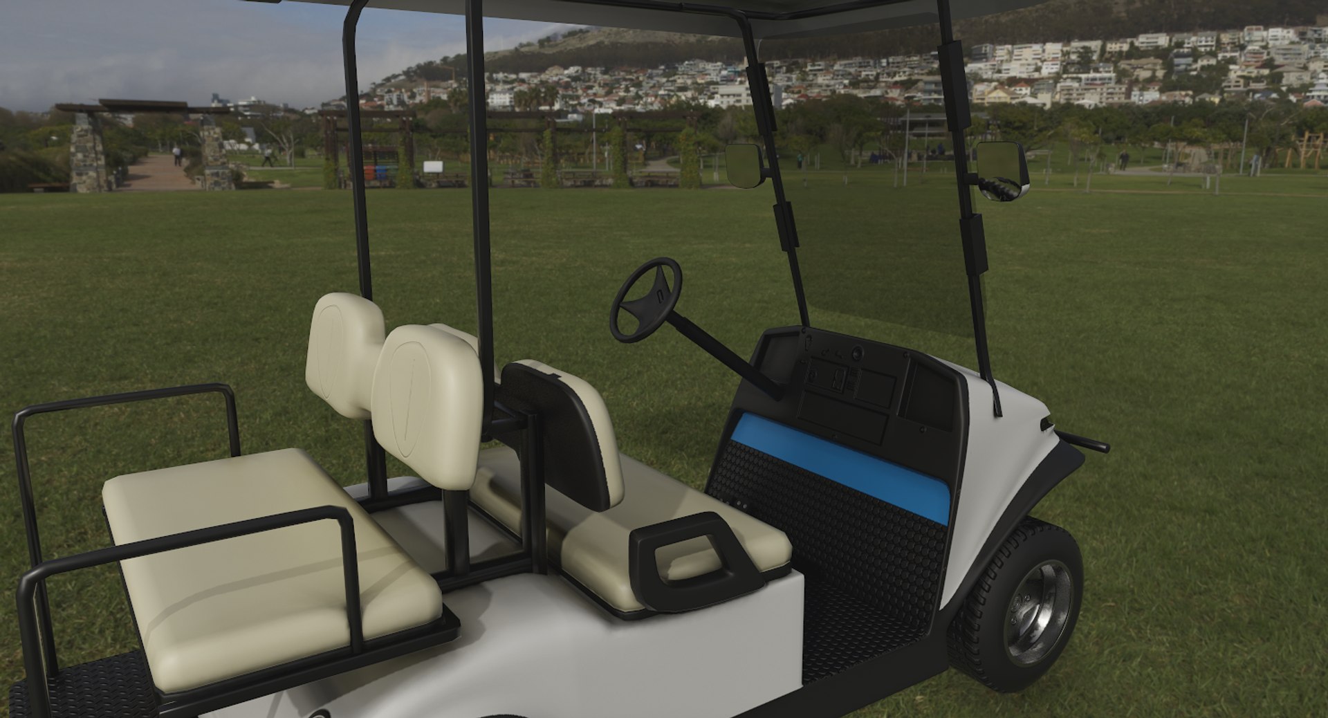 3D Realistic Golf Cart Model - TurboSquid 1338976