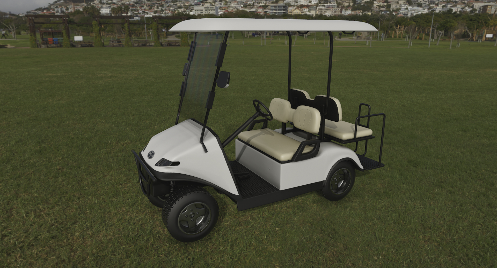 3D Realistic Golf Cart Model - TurboSquid 1338976