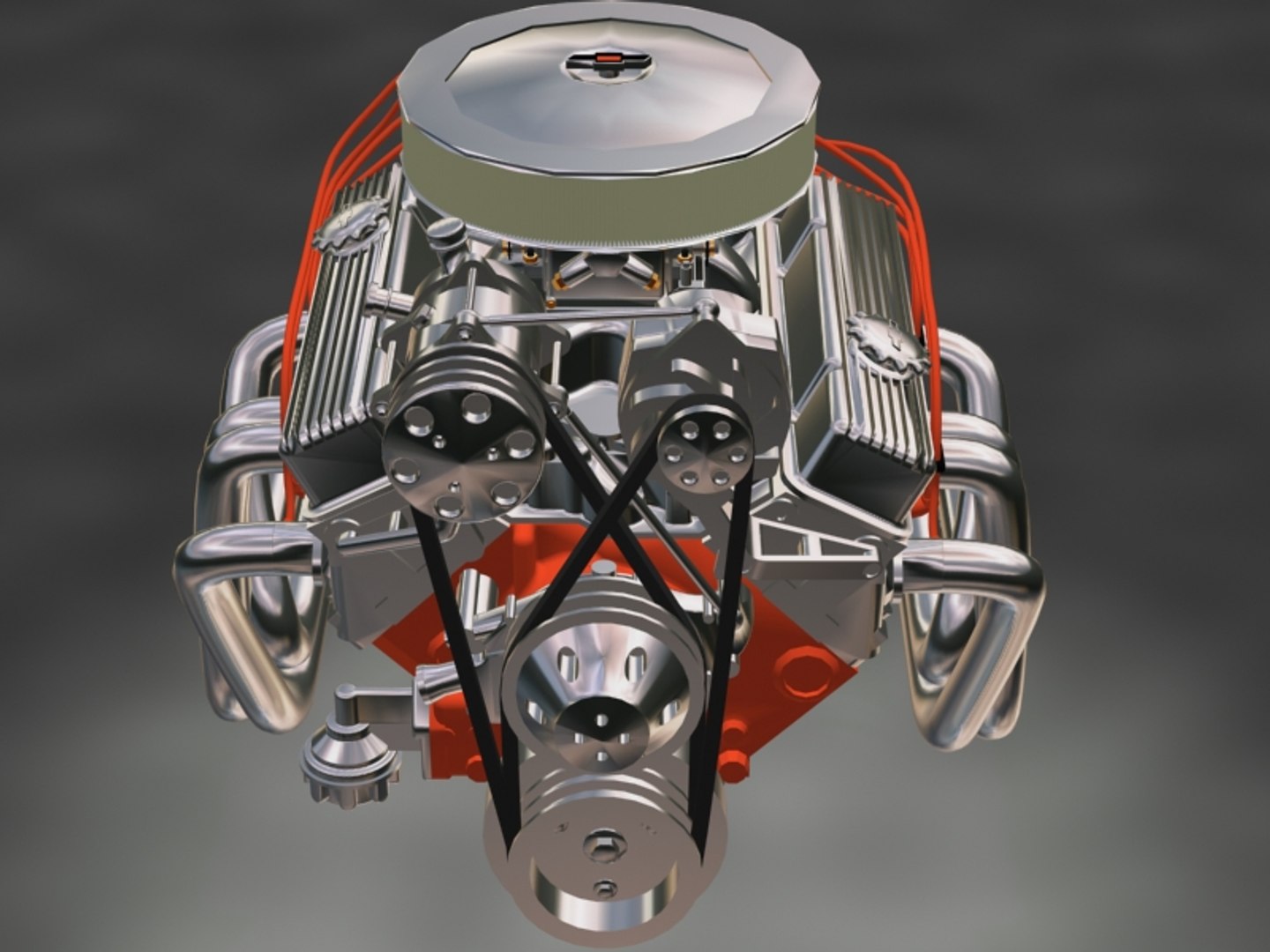 Resolution Small Block Motor Engine 3d Max