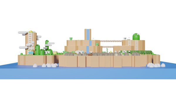 modelo 3d Mapa mundial de Super Mario - TurboSquid 1840904