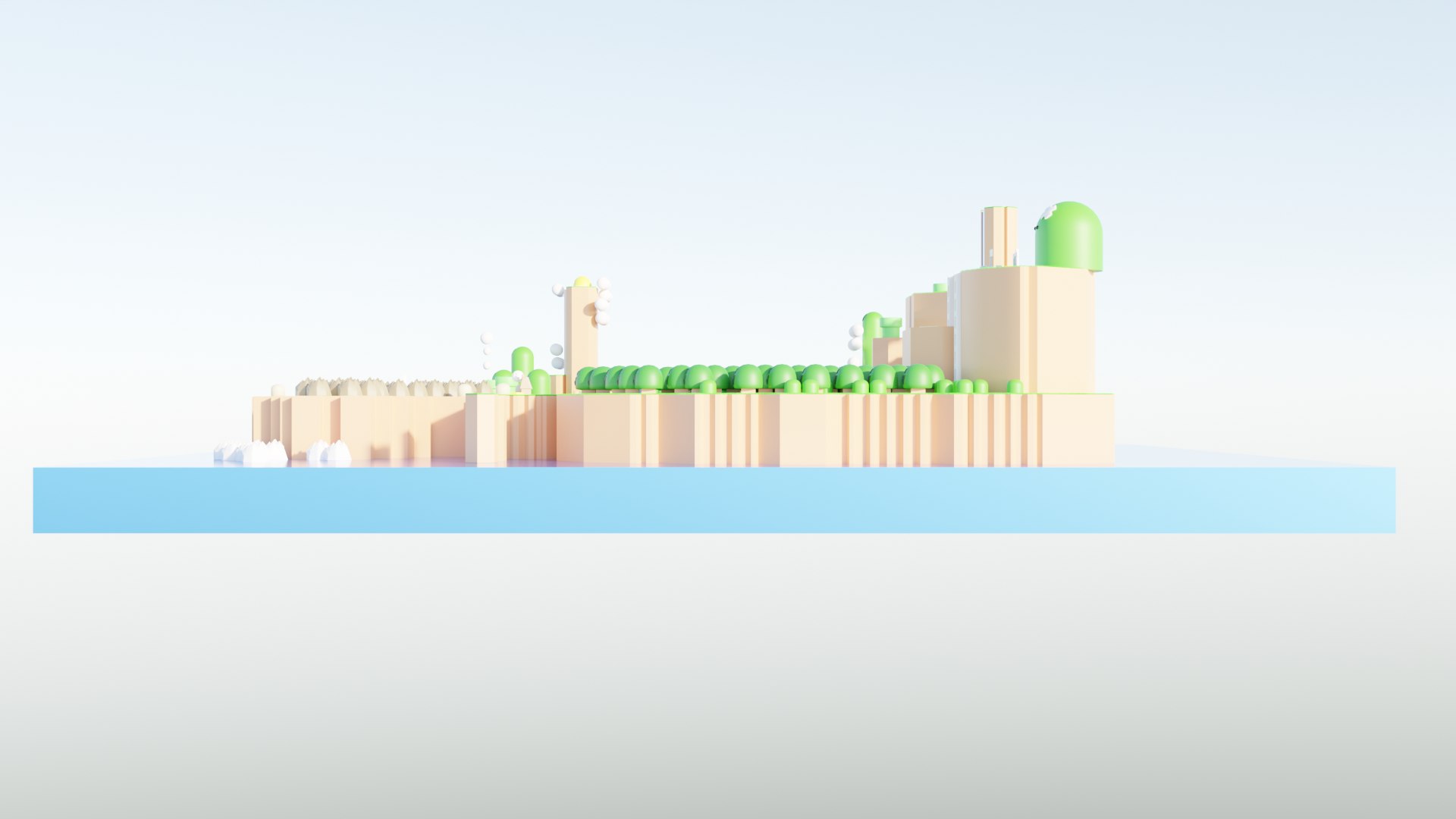 3D Super Mario World Map Model - TurboSquid 1840904