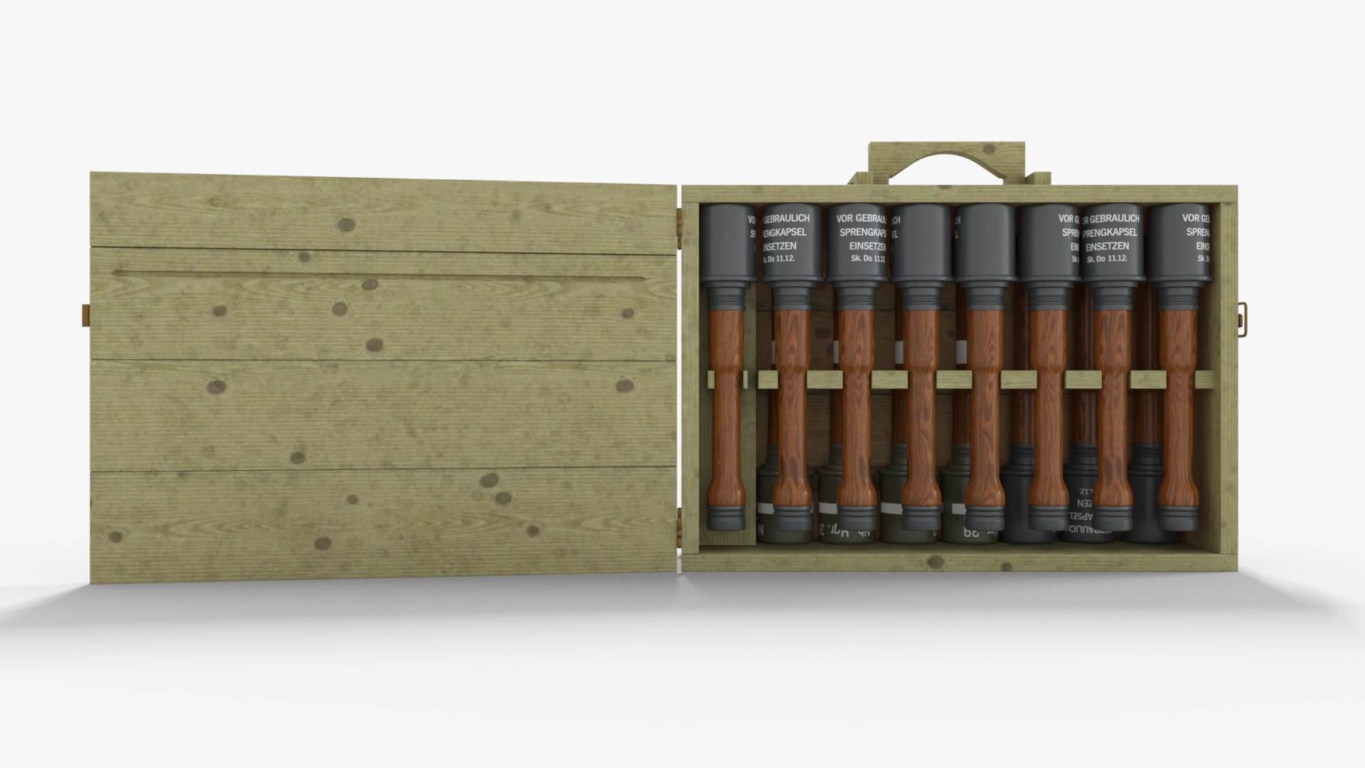 Grenade Case WW2 Low-poly 3D Model 3D Model - TurboSquid 2372342