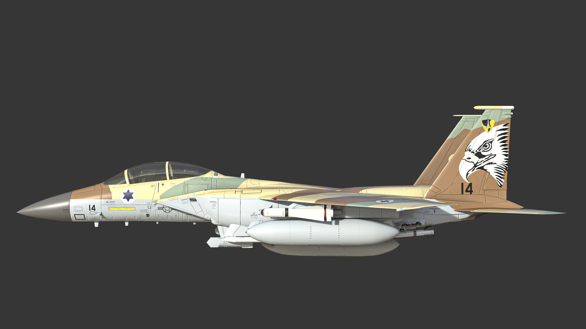 F-15E Israeli Version F15-I 3D Model - TurboSquid 2053862