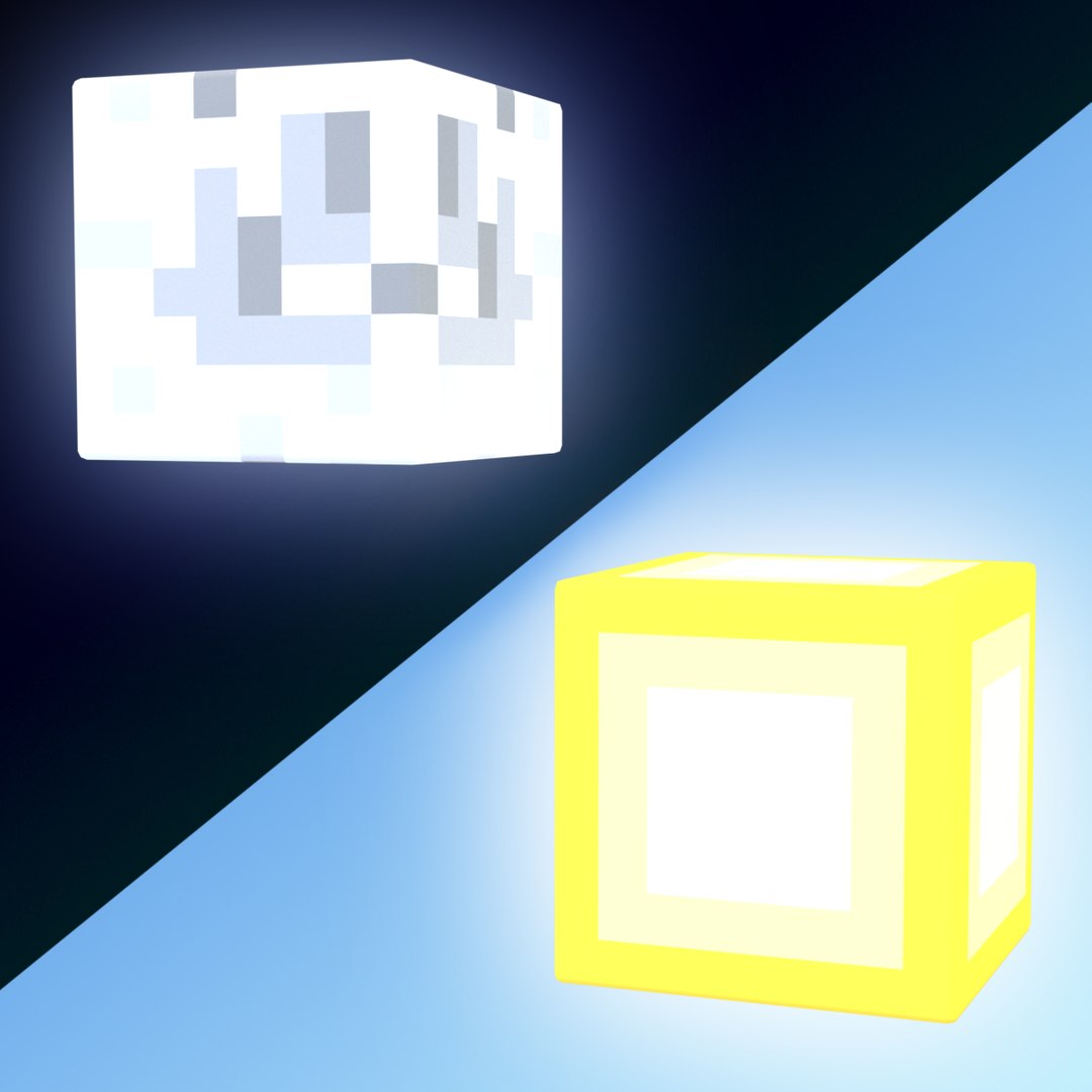 Minecraft Sun And Moon 3D - TurboSquid 1930434