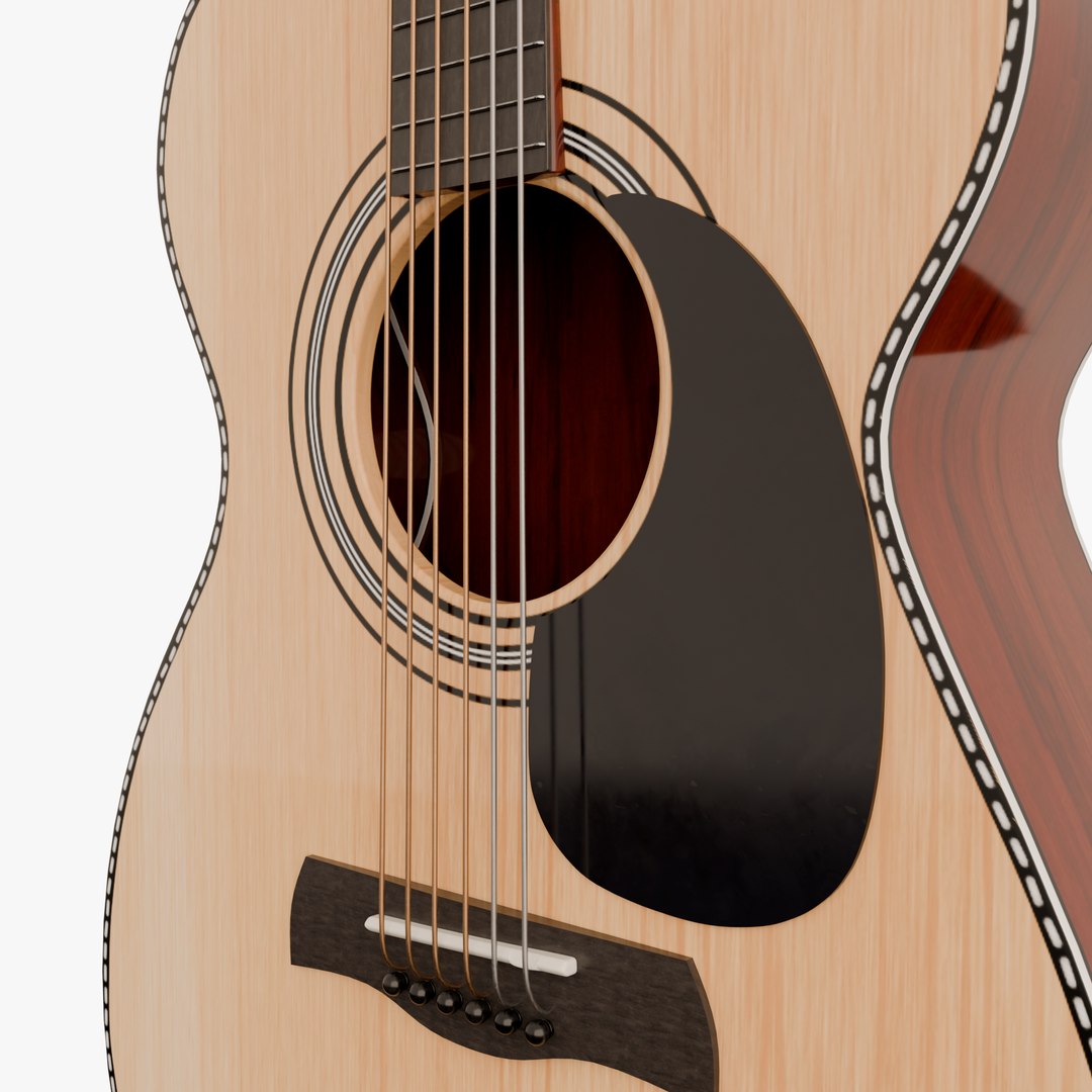 Acoustic Guitar Orchestra Model PBR Model - TurboSquid 2319723