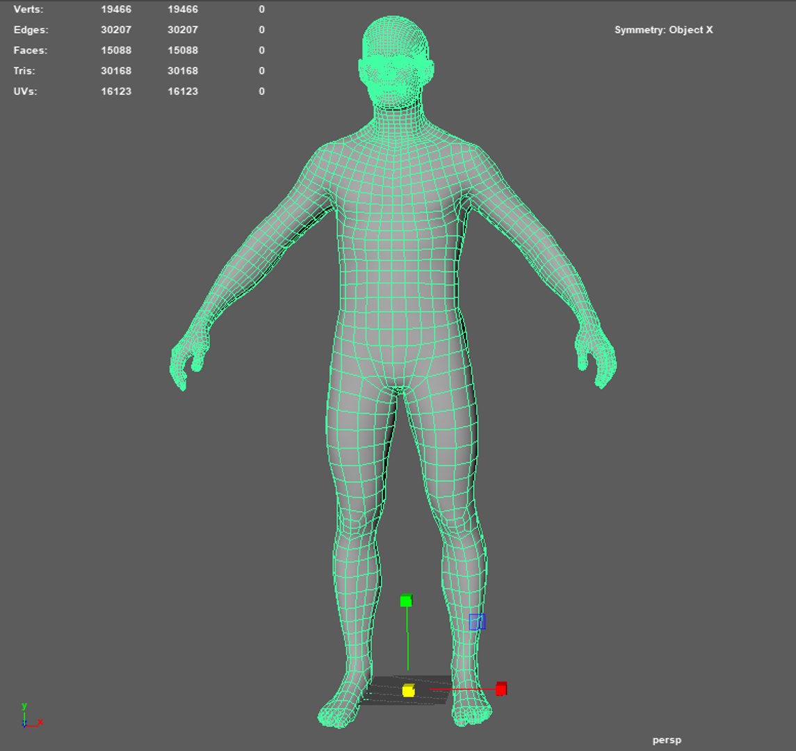 Videogame Male Base Mesh model - TurboSquid 1977967