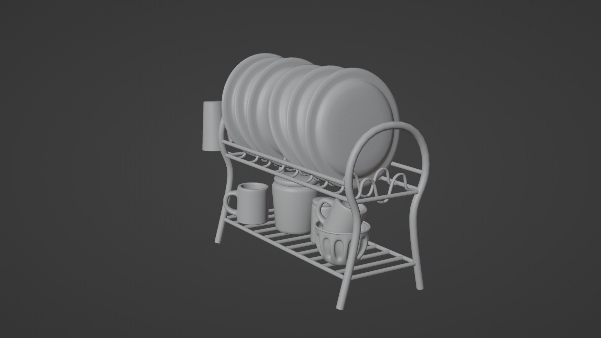3D Dish Rack 3D Model - TurboSquid 2311298