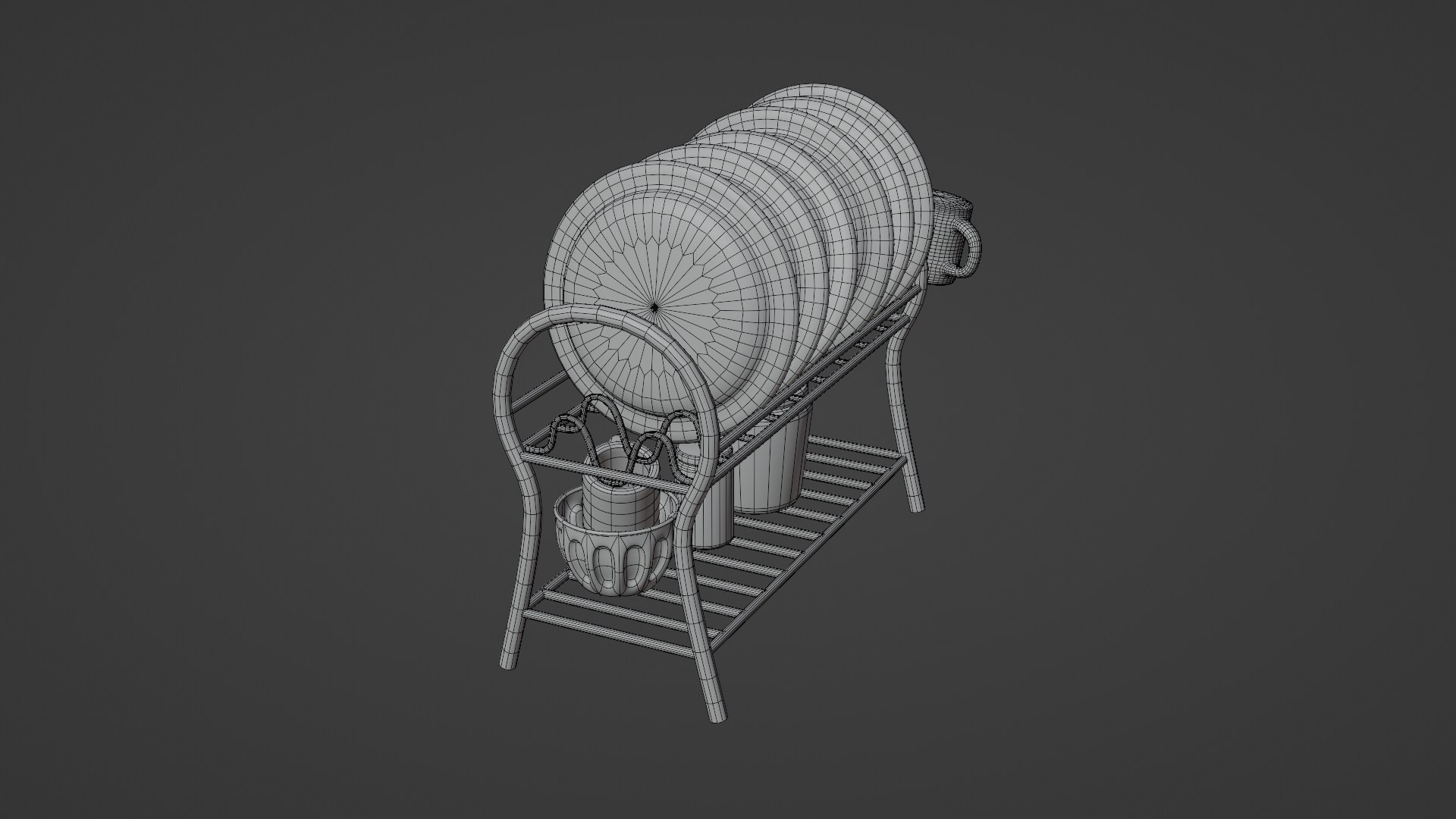 3D Dish Rack 3D Model - TurboSquid 2311298