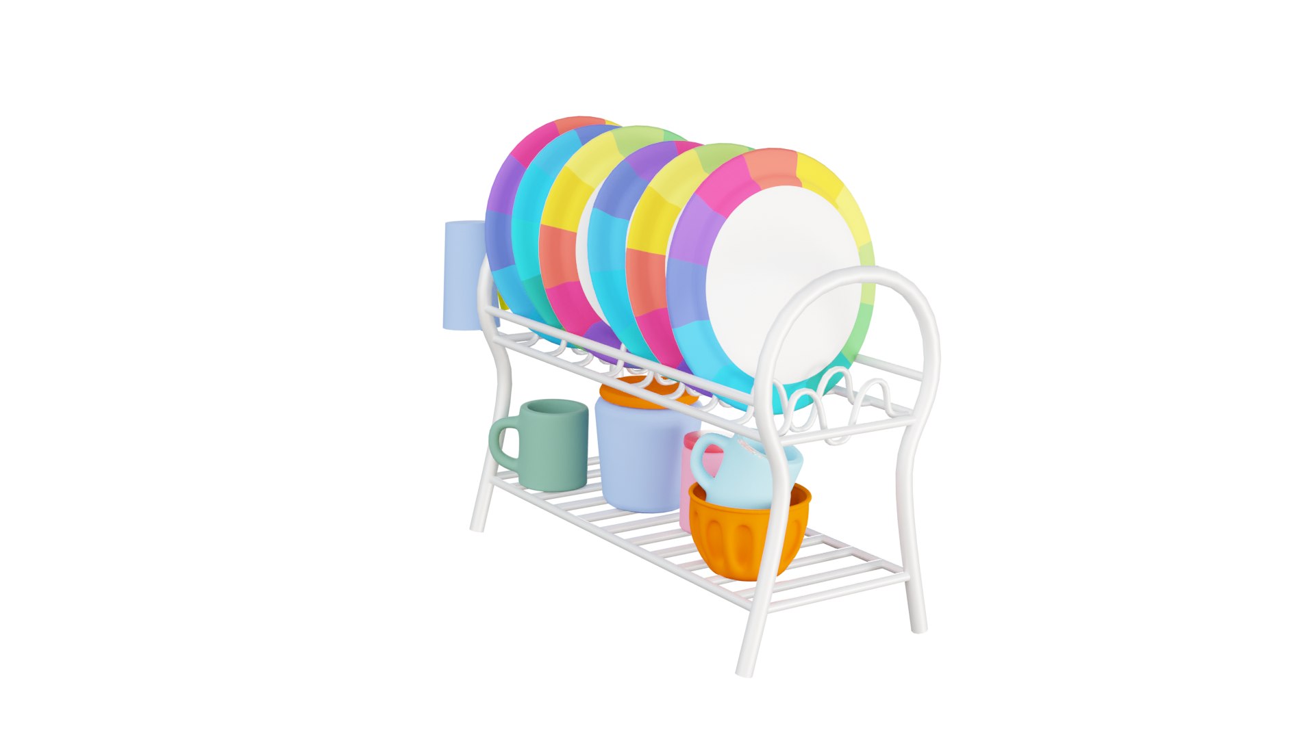 3D Dish Rack 3D Model - TurboSquid 2311298