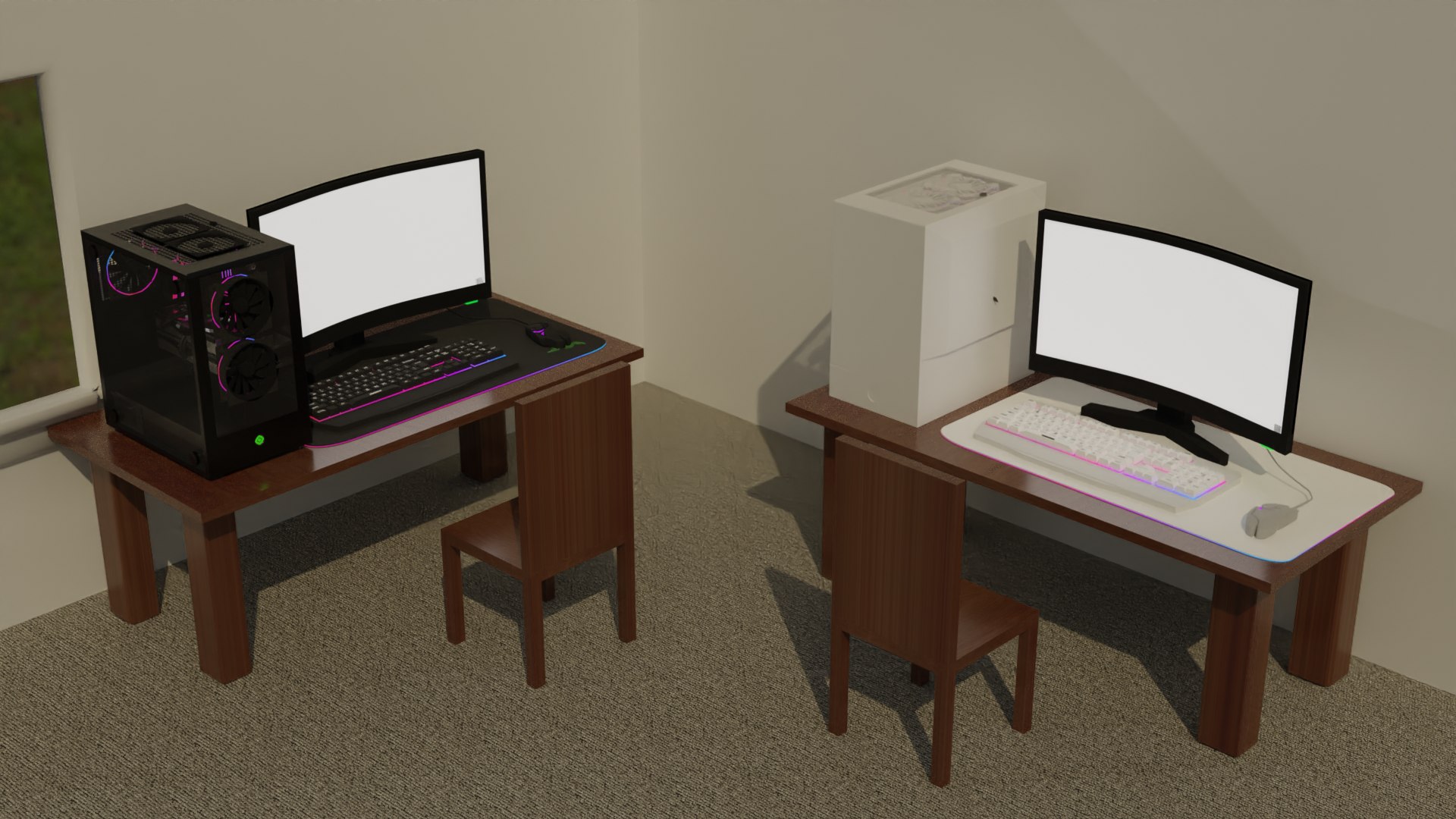 2 Gaming Computers 3D Model - TurboSquid 1552964