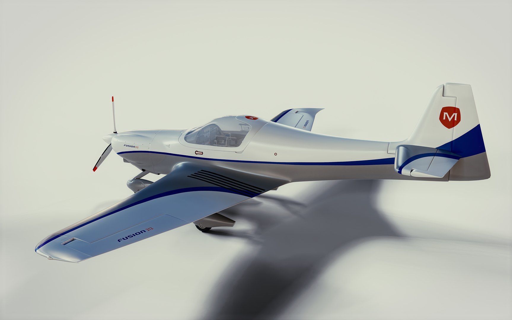 3D Model Fusion 212 Aircraft For Game Ready And Cinematic - TurboSquid ...