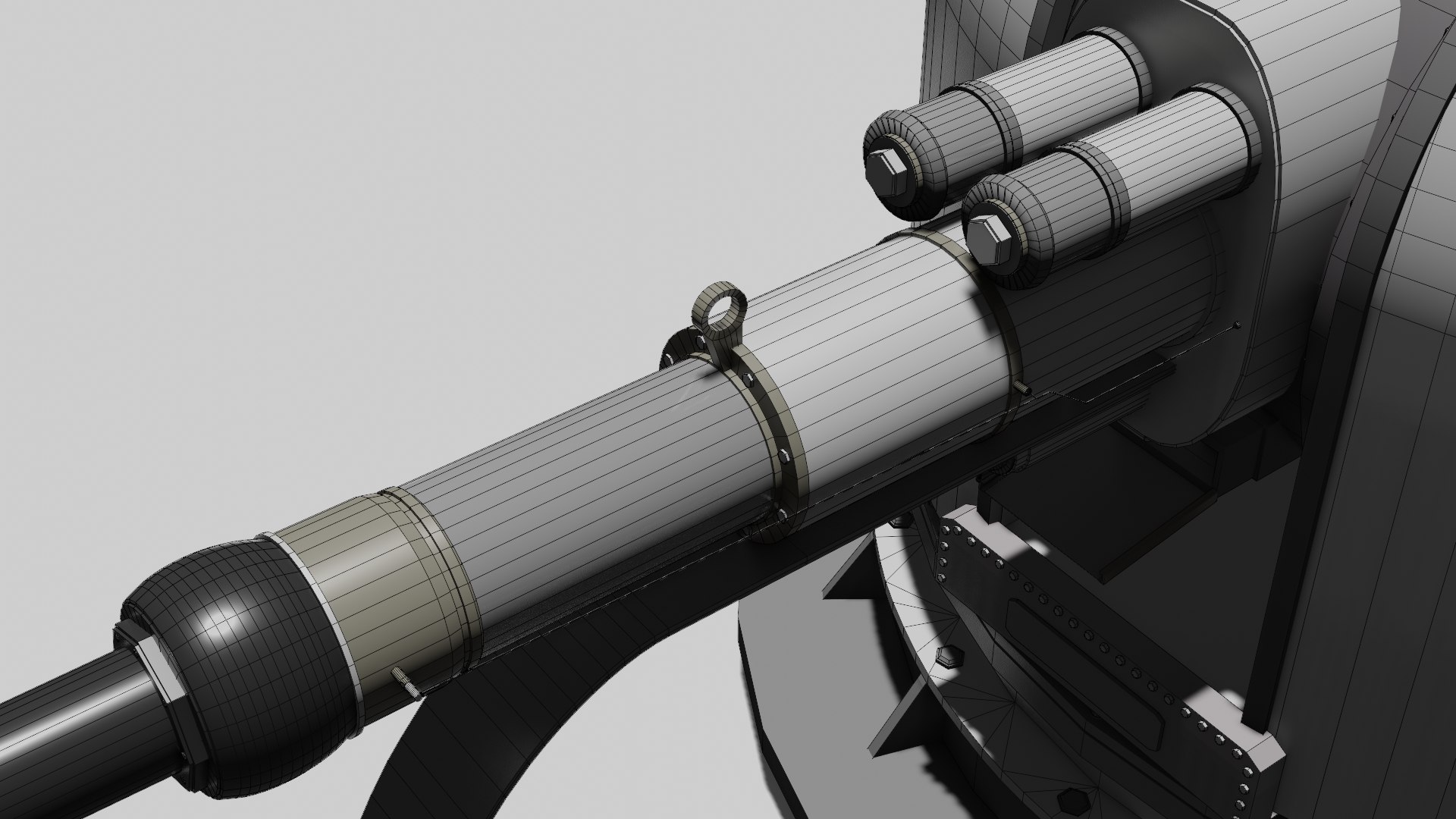 Fictional 92mm Naval Gun 3D Model - TurboSquid 2019694