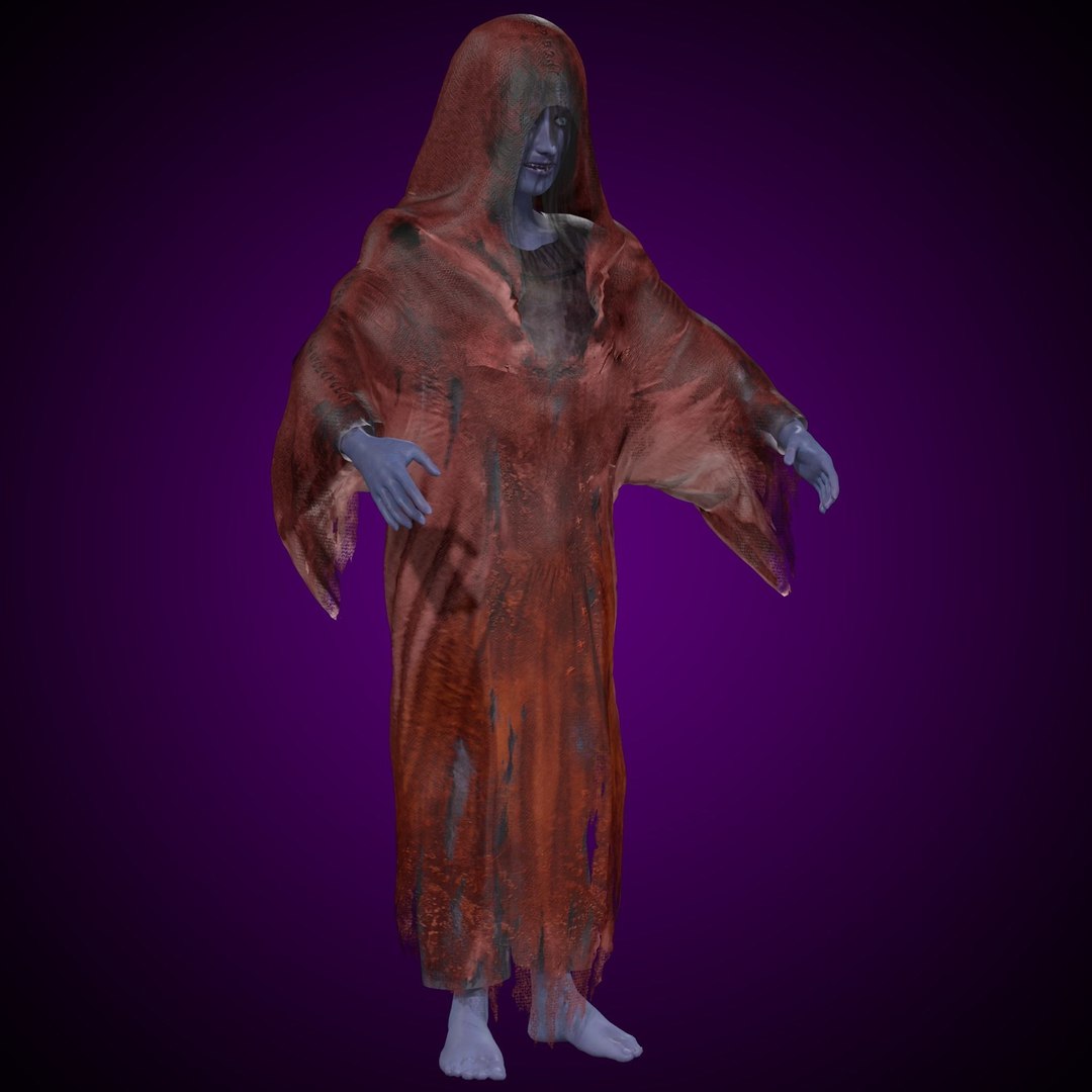 Ghost Girl - Horror Woman Rig 3D Model - TurboSquid 1869802