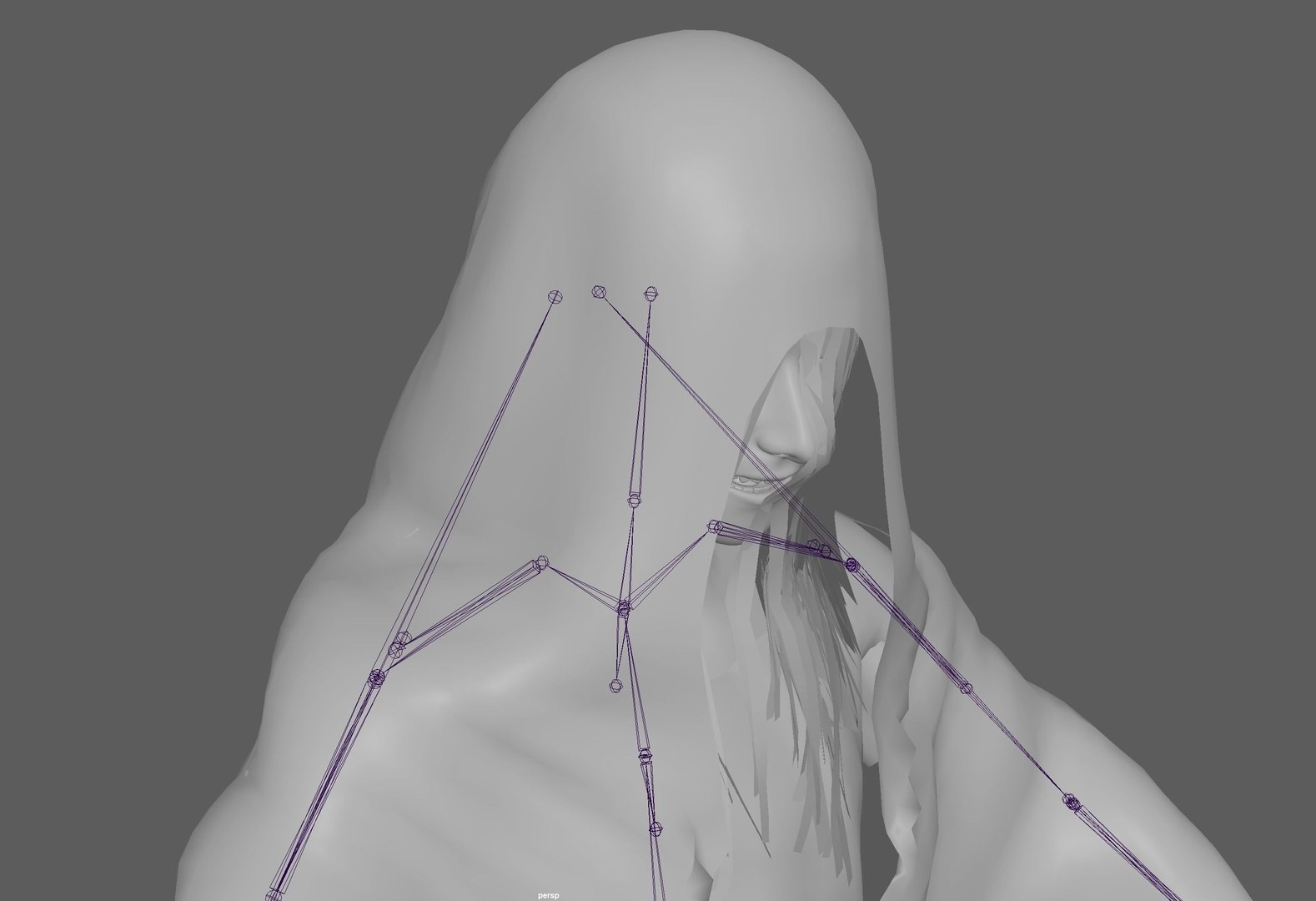 Ghost Girl - Horror Woman Rig 3D Model - TurboSquid 1869802