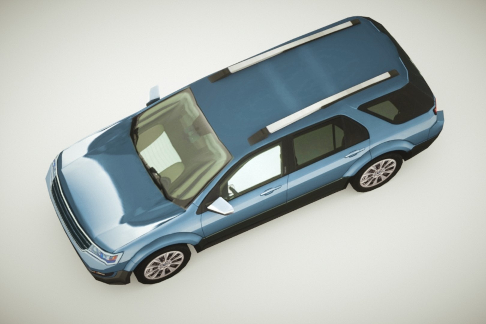 3d model of generic wagon v1 color