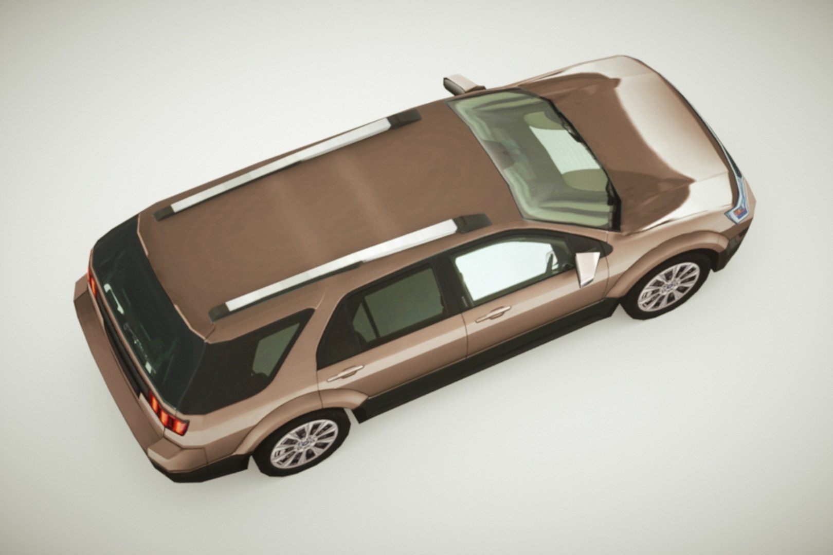 3d model of generic wagon v1 color
