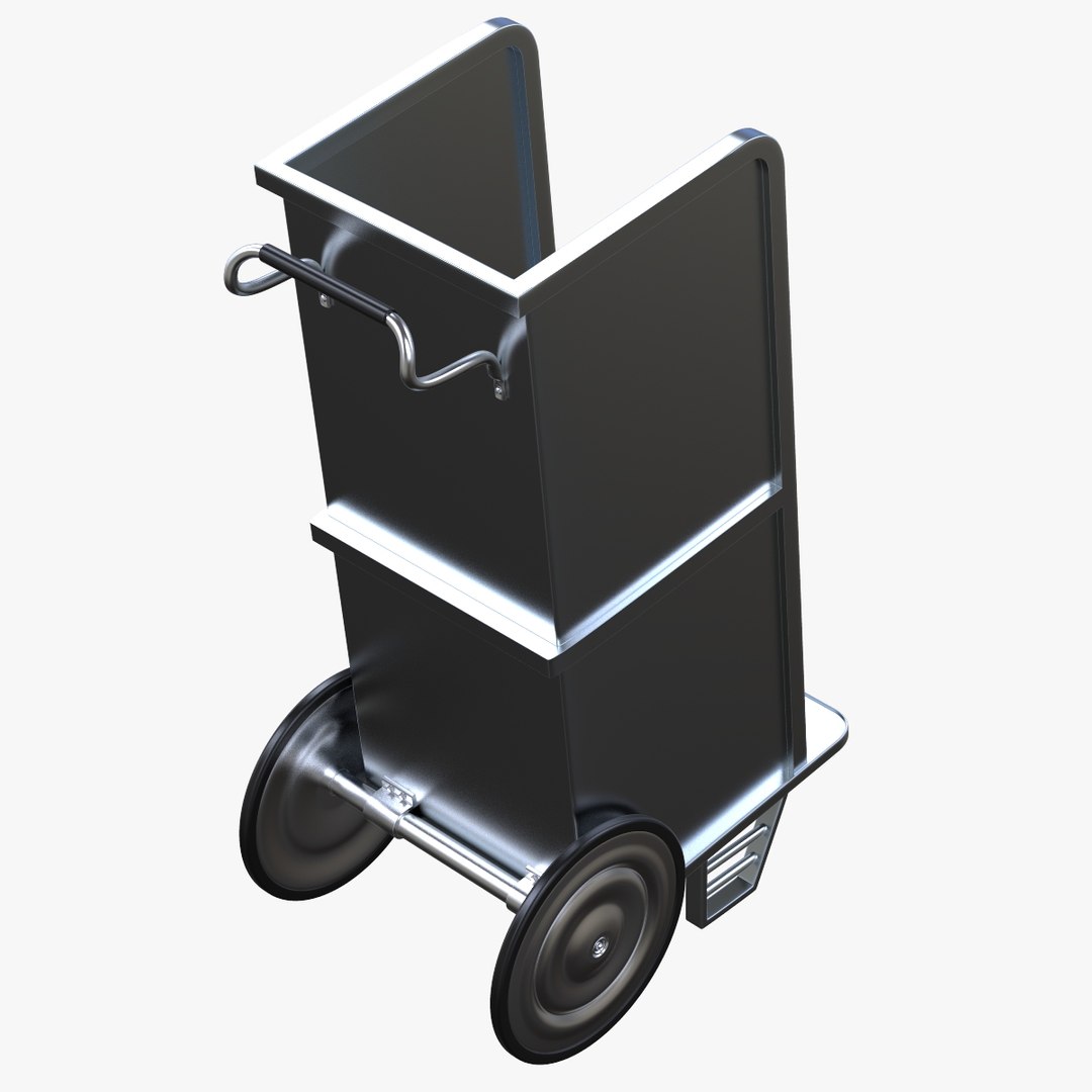 3D Model Newspaper Carrier Cart - TurboSquid 1154382