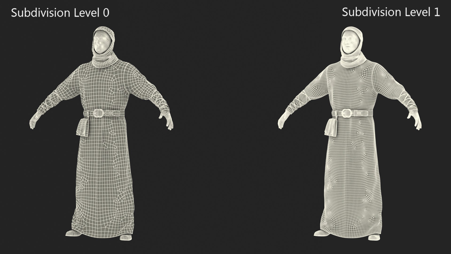 3D Medieval Merchant Character Model - TurboSquid 2396006