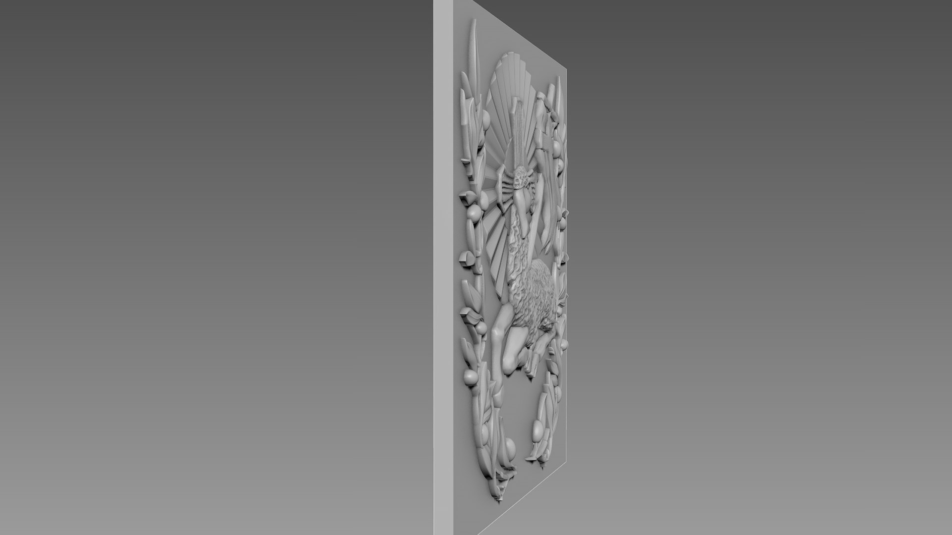 3D Model Lamb Bas-relief - TurboSquid 2110443