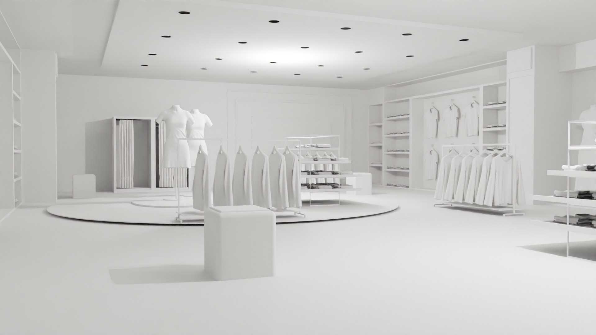 Clothing Store Interior 3D - TurboSquid 2157397