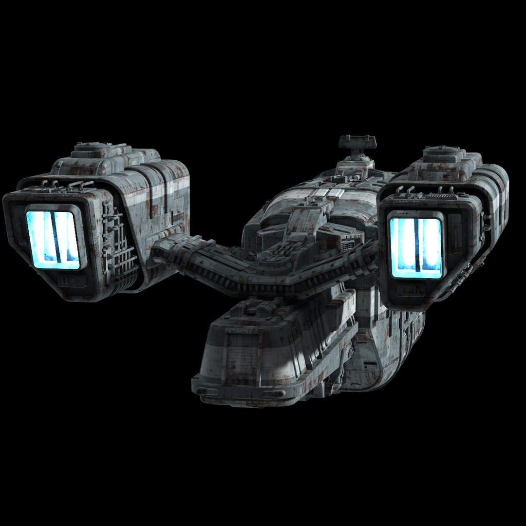 dxf space freighter