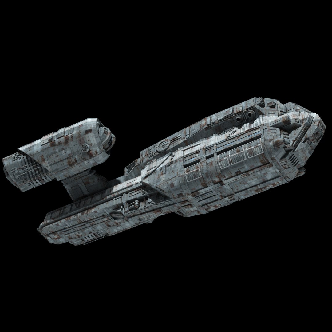 dxf space freighter