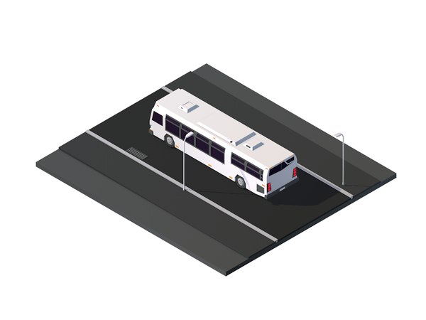 3D cartoon city road model - TurboSquid 1362941