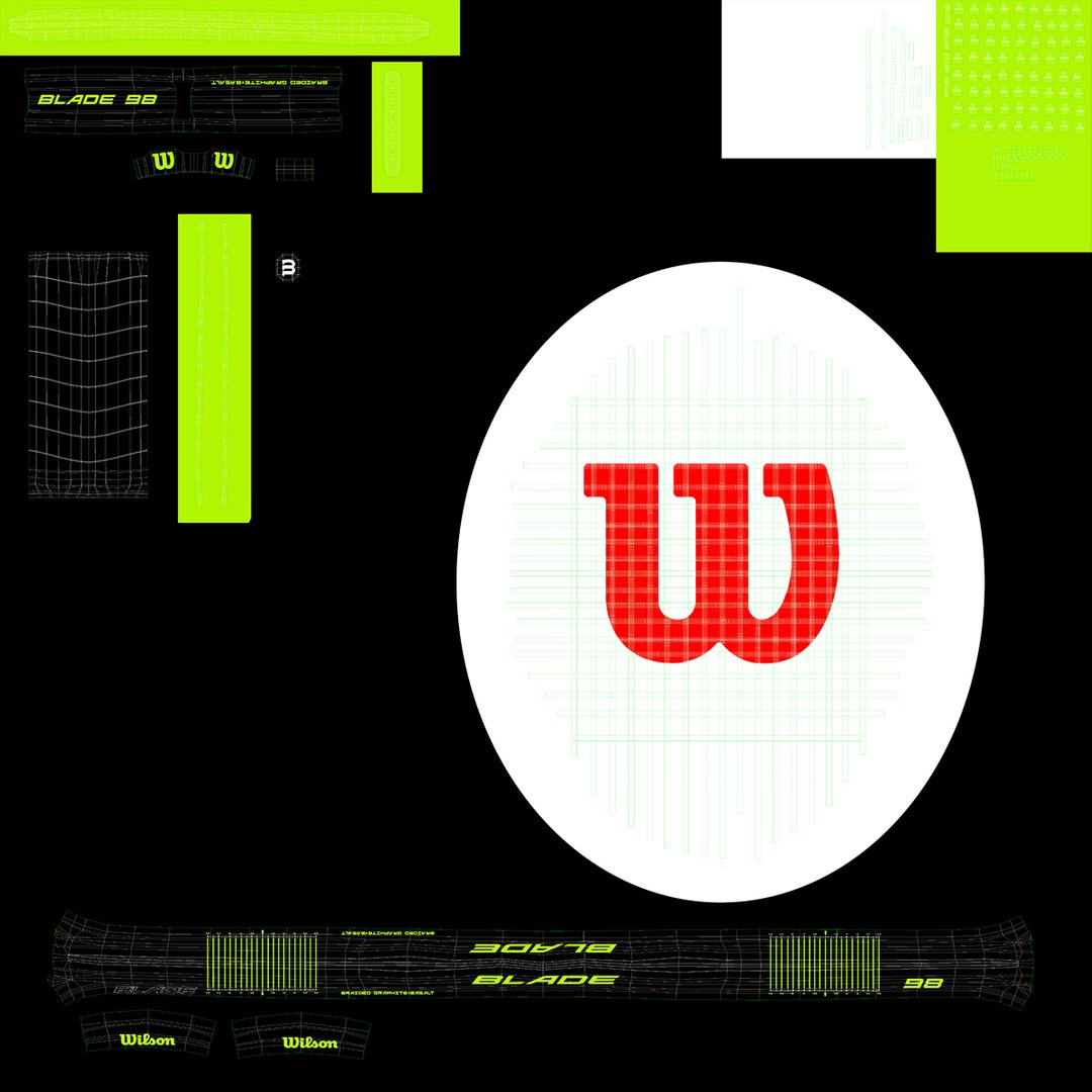 3d wilson tennis racket