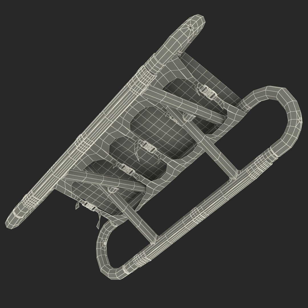 snow sled 2 3d model